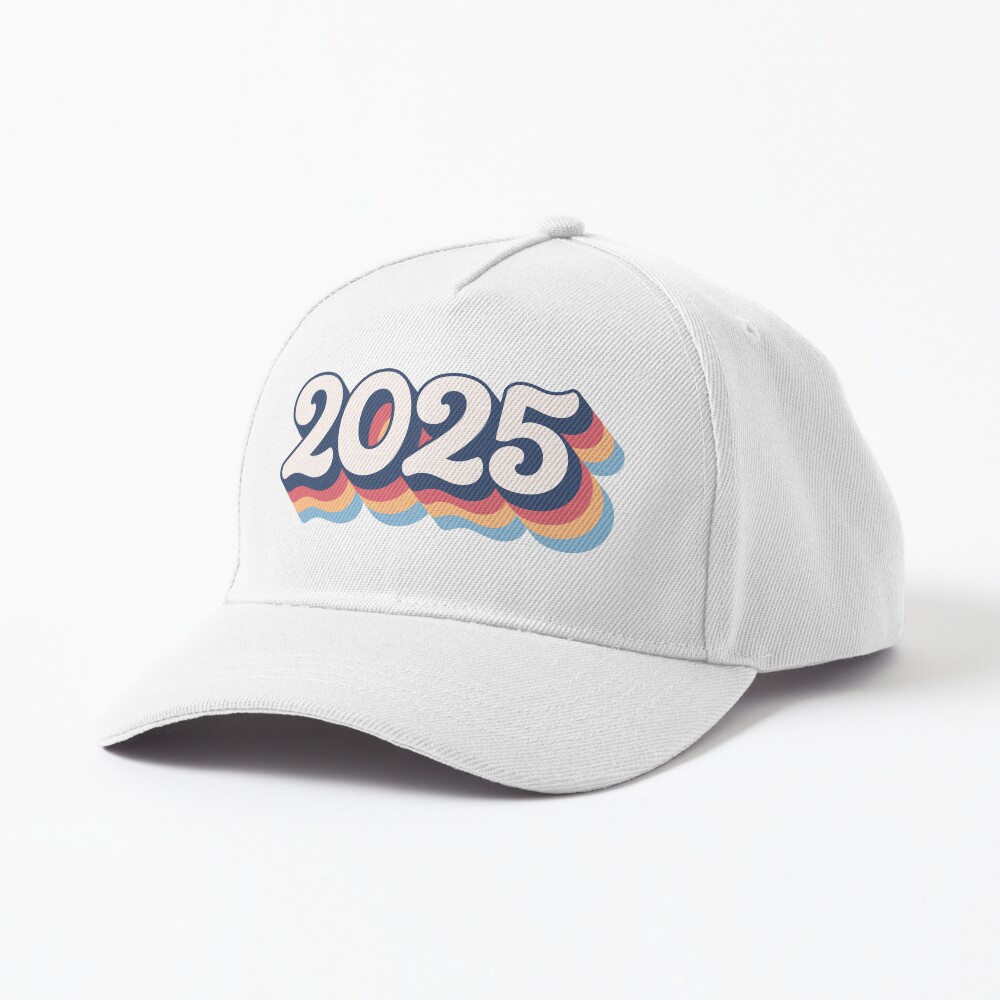 "2025 Happy New Year Retro Rainbow Vintage" Sticker for Sale by ...