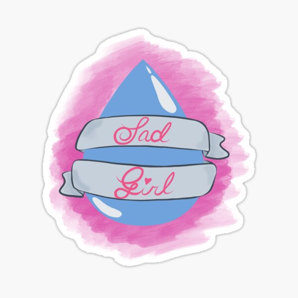 "Sad Girl" Sticker by Pumpkaju | Redbubble