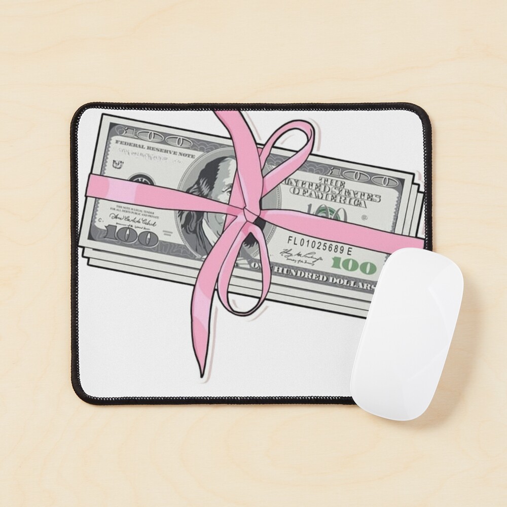 "Pink Money Stack Sticker – Coquette Aesthetic, Girly Luxury Design ...