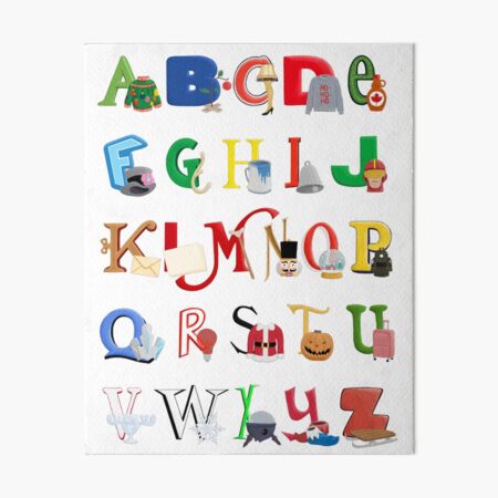"Christmas Movie Alphabet" Art Board Print for Sale by Mike Boon ...