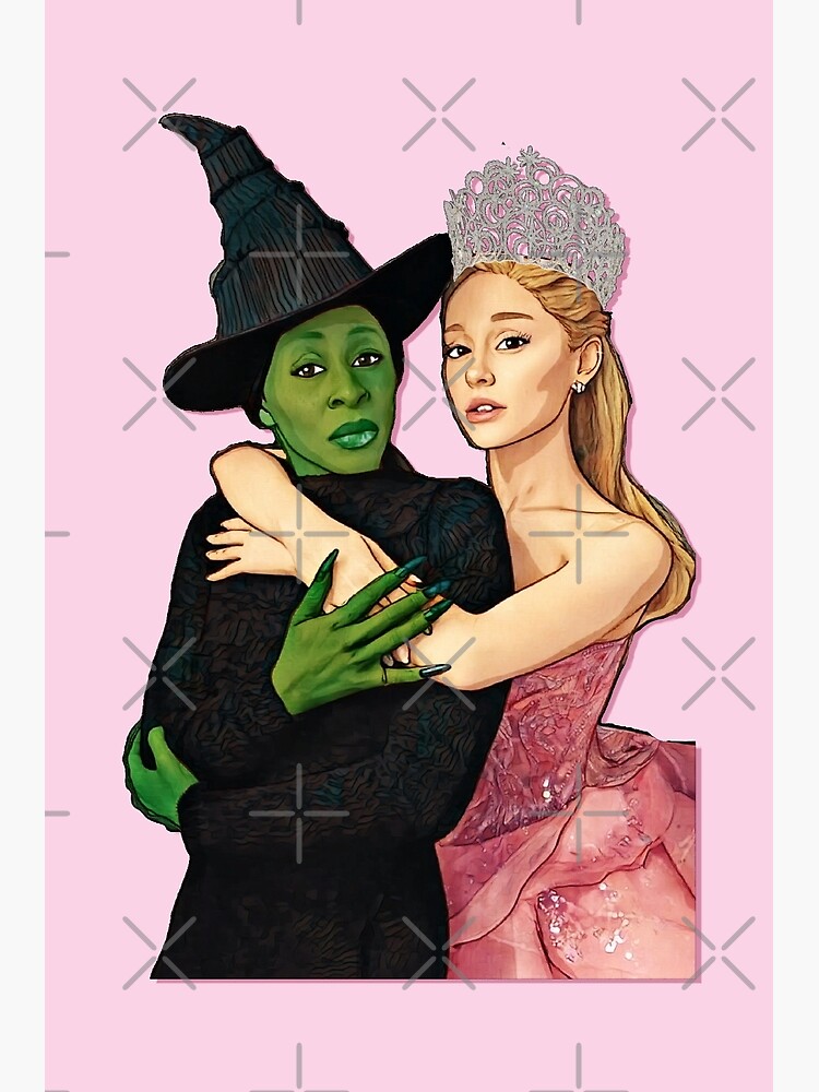 "Wicked Movie Glinda and Elphaba" Poster for Sale by baranskini | Redbubble