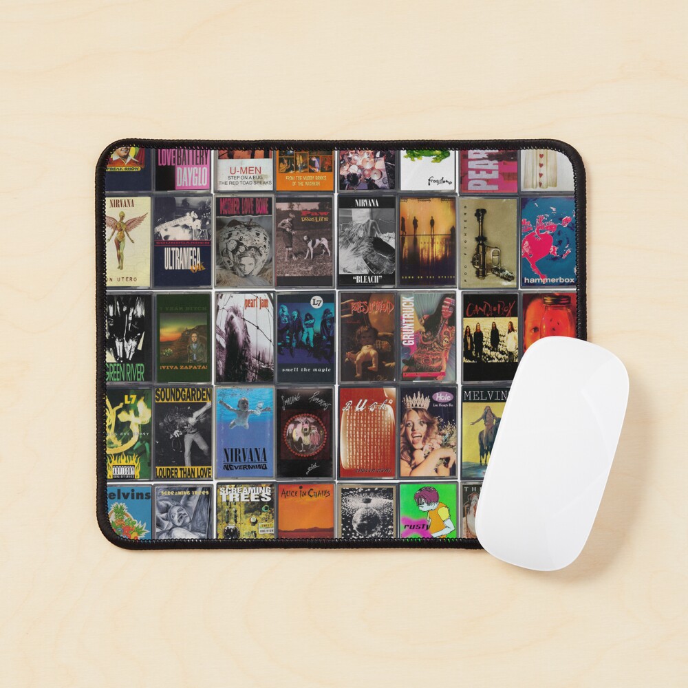 "Greatest Grunge Music - Vintage Cassette Album Cover Art" Poster for ...