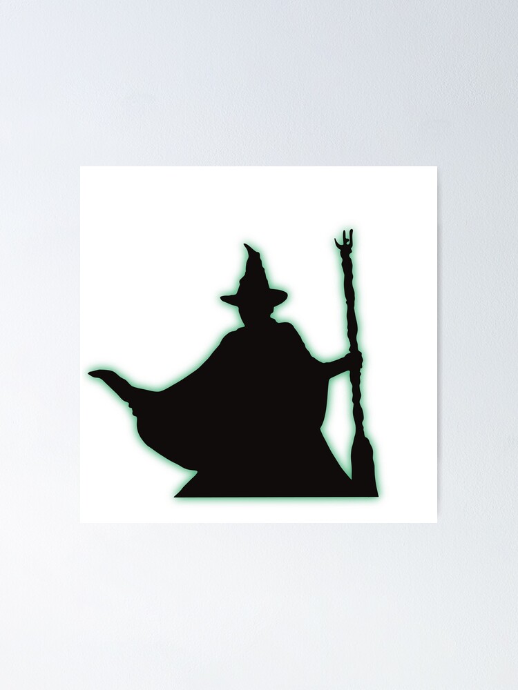 "Elphaba silhouette" Poster by CheylaDesigns | Redbubble