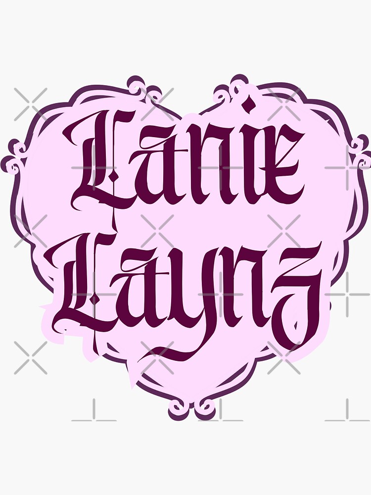 "Logo 2024 Lanie Laynz" Sticker for Sale by LaniesMisfits | Redbubble