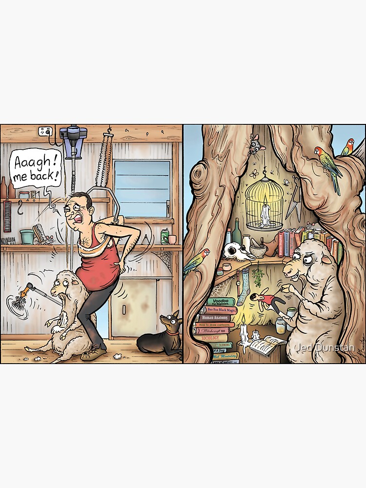 "Voodoo Sheep" Sticker for Sale by Jed Dunstan | Redbubble