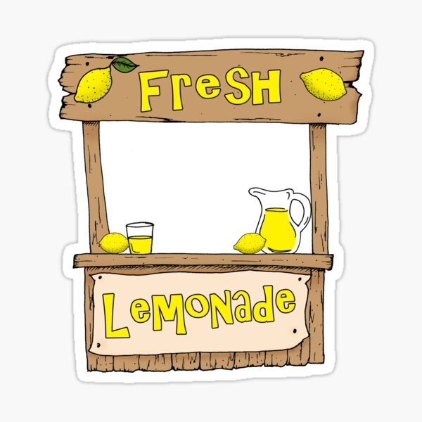 "Lemonade Stand Art" Sticker for Sale by Shaney442 | Redbubble