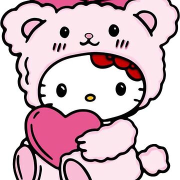 "Hello Kitty Cute" Sticker by RIXVLC | Redbubble