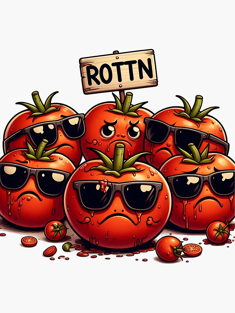 "Rotten Tomato Gang: Cool and Angry" Sticker for Sale by UrbanApeAppeal ...