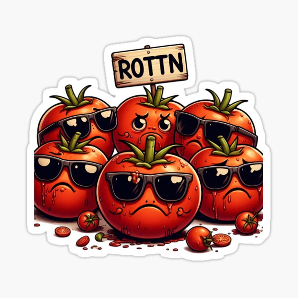 "Rotten Tomato Gang: Cool and Angry" Sticker for Sale by UrbanApeAppeal ...