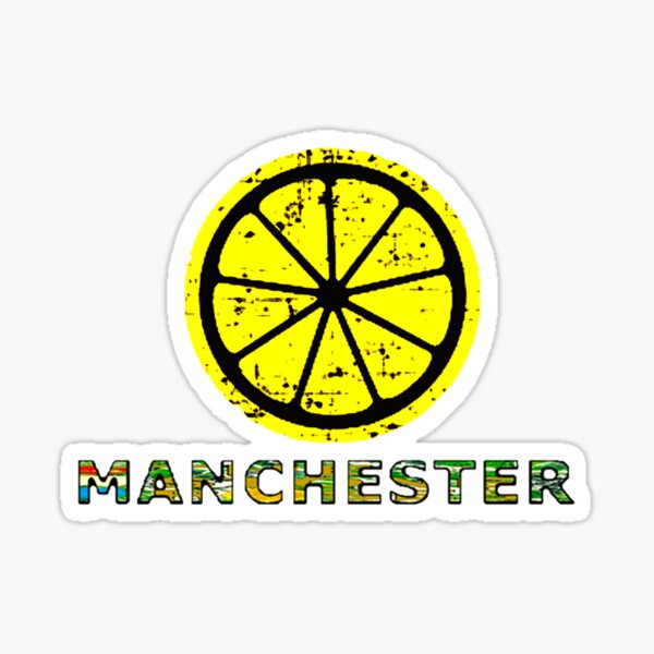 "Manchester Lemon Colour Summer Vibe" Sticker for Sale by JOSIALOGAN ...