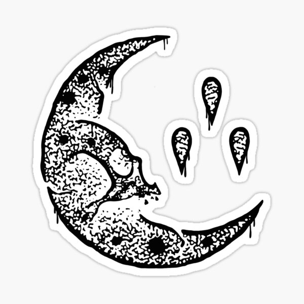 "CURRENTS MOON LOGO" Sticker for Sale by LidraTattoo | Redbubble