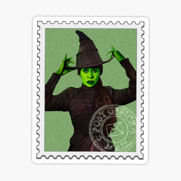 "Wicked Movie Elphaba Postage Stamp " Sticker for Sale by baranskini ...