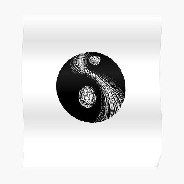 "Yin and Yang redesign" Poster by Squiel | Redbubble