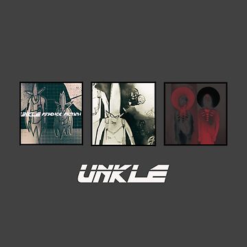 "UNKLE albums fan art" Sticker for Sale by Etaipal | Redbubble
