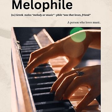 "Melophile | Word Definition" Sticker for Sale by ToBeDefined | Redbubble