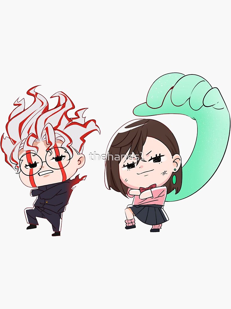 "chibi Okarun and Ayase" Sticker for Sale by thehands1 | Redbubble