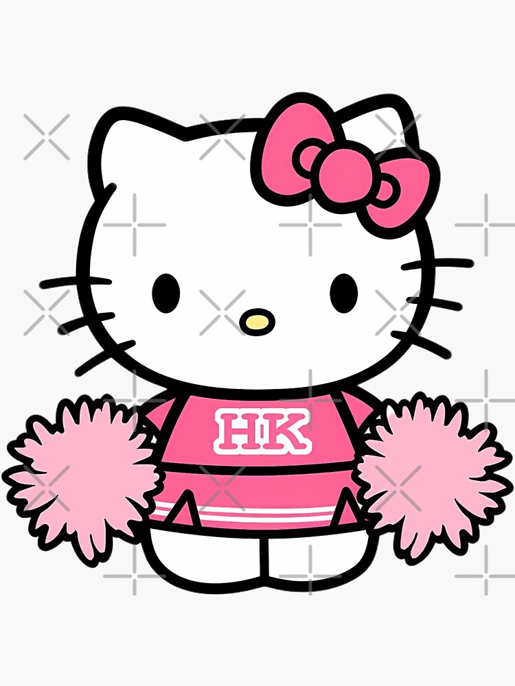 "Hello Kitty x Cheerleader" Sticker for Sale by iloveyourcupid | Redbubble