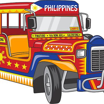 "Philippine Jeepney" Sticker for Sale by vinamous | Redbubble