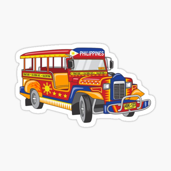 "Philippine Jeepney" Sticker for Sale by vinamous | Redbubble