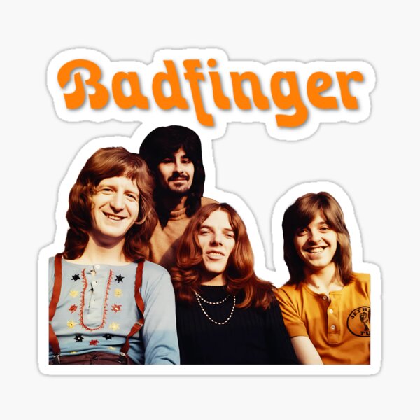"Badfinger in colour!" Sticker for Sale by geetarv | Redbubble