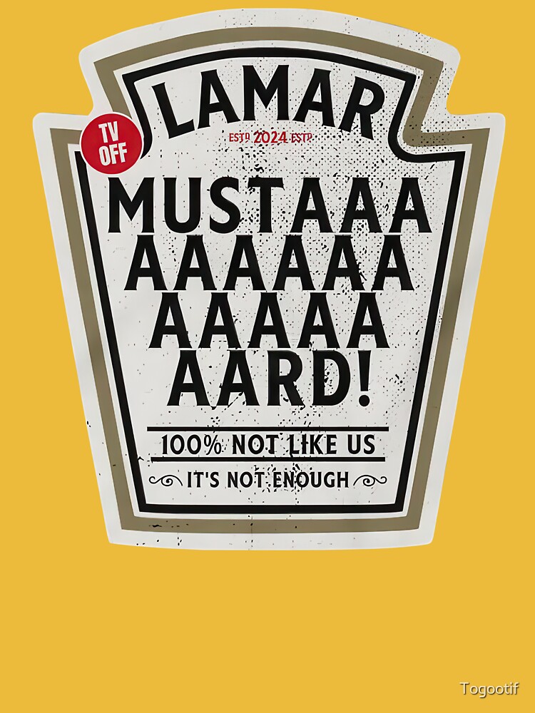 "Kendrick Lamar Mustard TV Off" Essential T-Shirt for Sale by Togootif ...