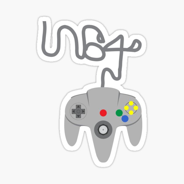 "N64 Controller" Sticker for Sale by InTrendSick | Redbubble