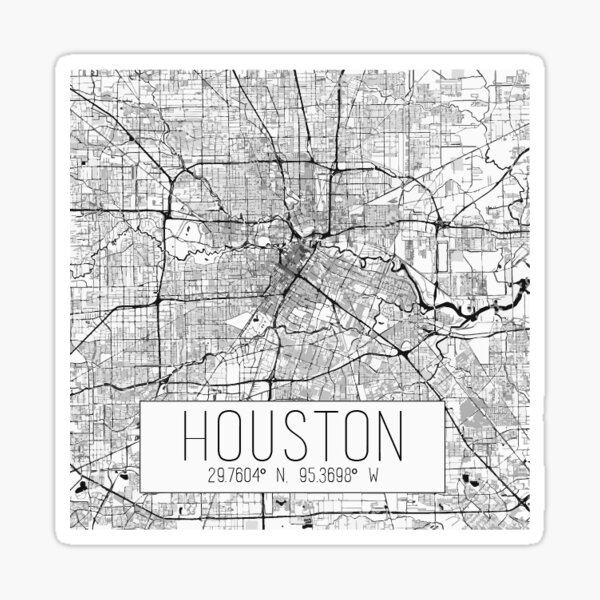 "houston outline" Sticker for Sale by charlotte-carr | Redbubble
