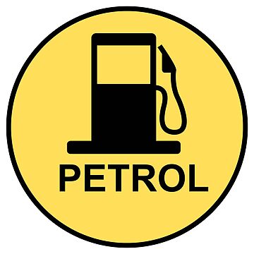 "PETROL Fuel Sticker – Car Fueling Reminder" Sticker for Sale by ...