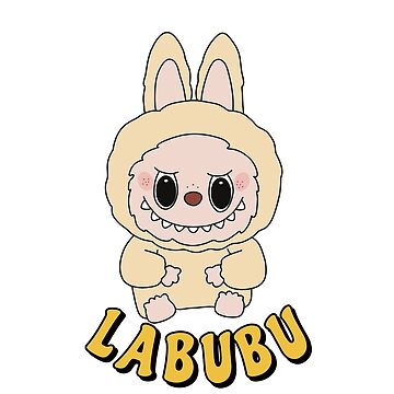 "Labubu yellow" Sticker by CheylaDesigns | Redbubble
