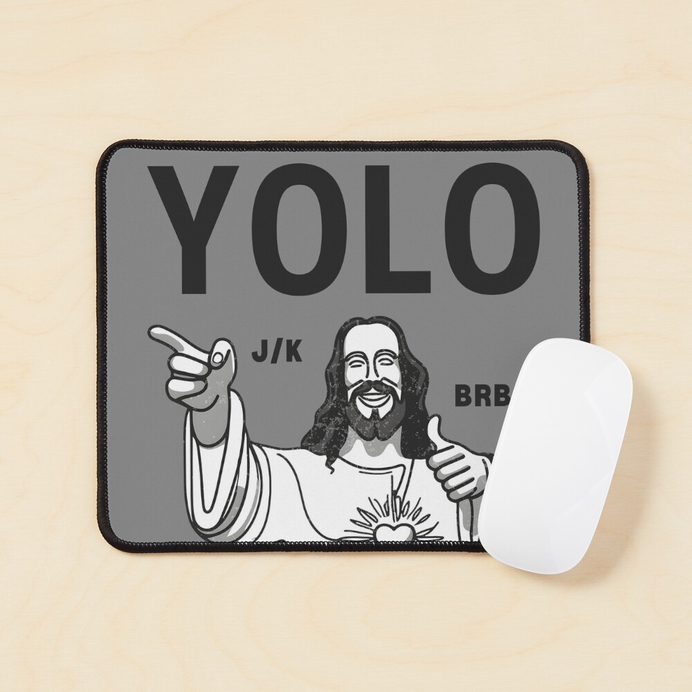 "Funny Easter Jesus YOLO JK BRB " Sticker for Sale by HowToCanadian ...