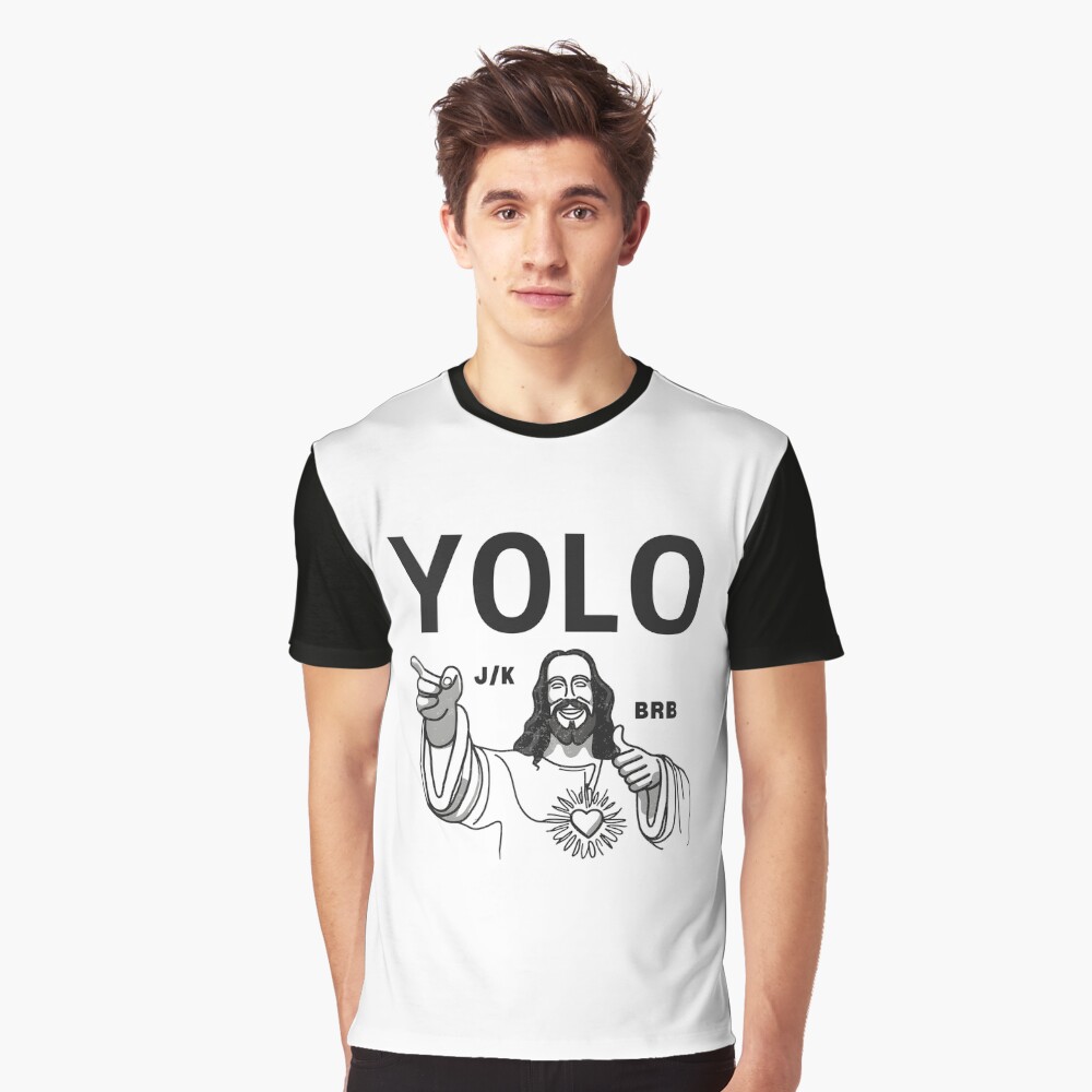 "Funny Easter Jesus YOLO JK BRB " Sticker for Sale by HowToCanadian ...