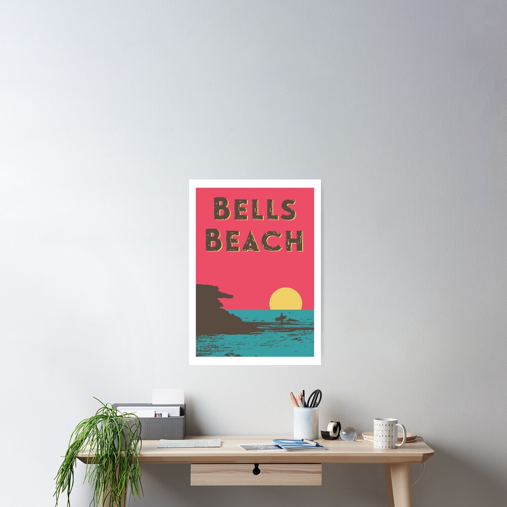 "Bells Beach Travel Poster" Poster for Sale by AaronKinzer | Redbubble