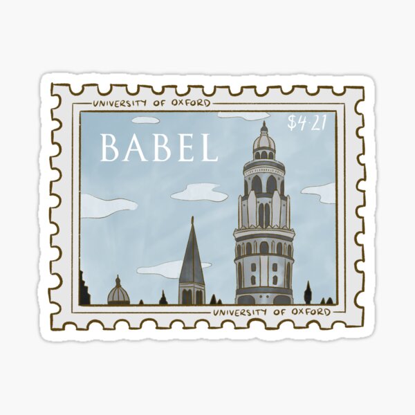 "Babel Stamp" Sticker for Sale by rachel37 | Redbubble