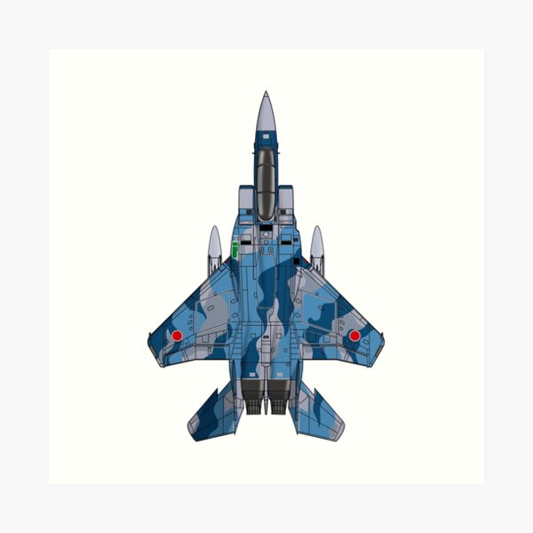 "JASDF F-15DJ EAGLE FighterJet AGGRESSOR 090 HD 4C Illustration" Art ...