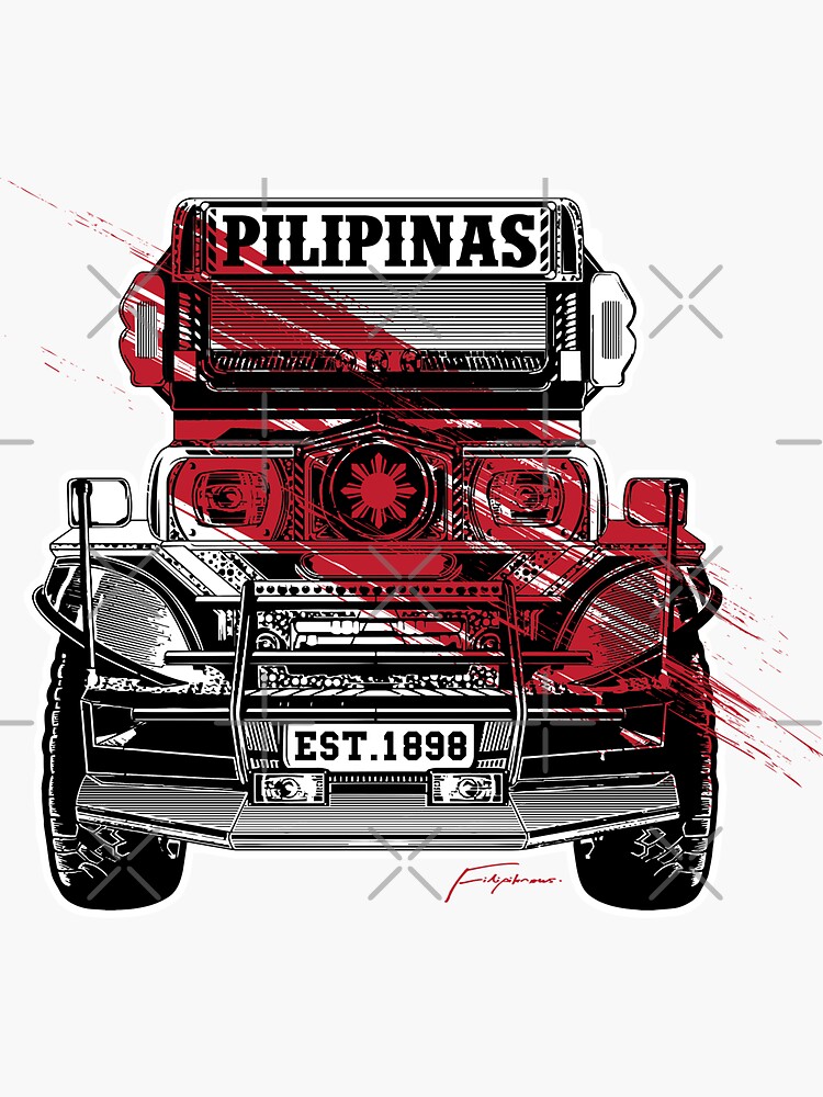 "Filipino Jeepney" Sticker for Sale by kimwellrena | Redbubble