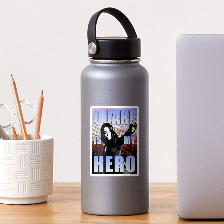 "Quake is my Hero" Sticker for Sale by hamsterfactor | Redbubble