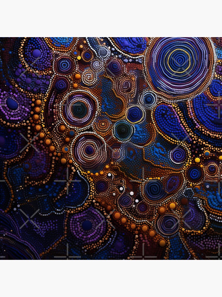 "Aboriginal Authentic Art - Native Circles" Sticker for Sale by ...