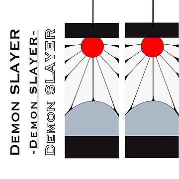 "Demon slayer Hanafuda earring in pair fan art " Sticker for Sale by ...