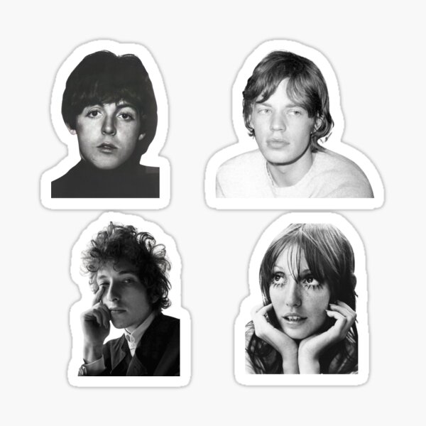 "70s celebrity sticker pack" Sticker for Sale by bumbumbum17 | Redbubble