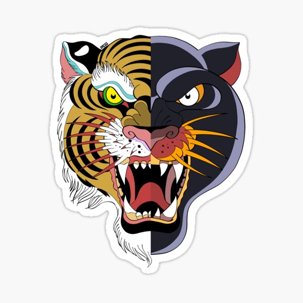 "tiger panther" Sticker for Sale by ilgregg | Redbubble