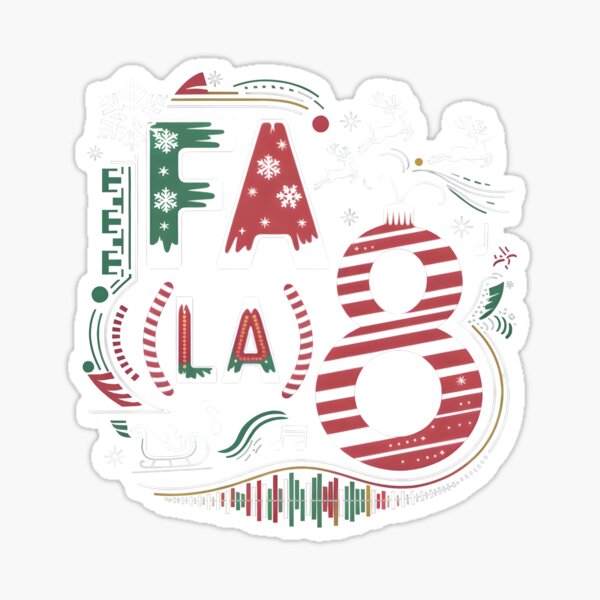 "FA (LA)8 Math Teacher Christmas Music Gifts For Teachers Men Women ...