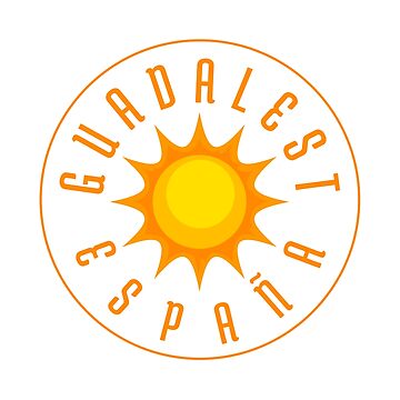 "GUADALEST ESPAÑA Sun" Sticker for Sale by BjornLundstrom | Redbubble