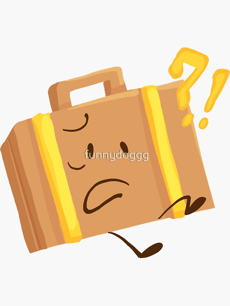 "Inanimate Insanity: Suitcase" Sticker for Sale by funnydoggg | Redbubble