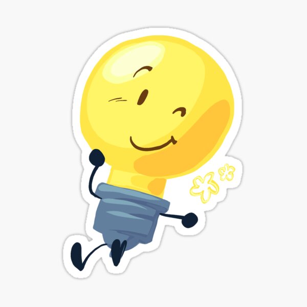 "Inanimate Insanity: Lightbulb" Sticker for Sale by funnydoggg | Redbubble
