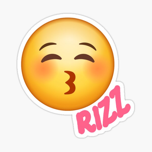 "Rizz emoji" Sticker for Sale by Soul-on-groove | Redbubble