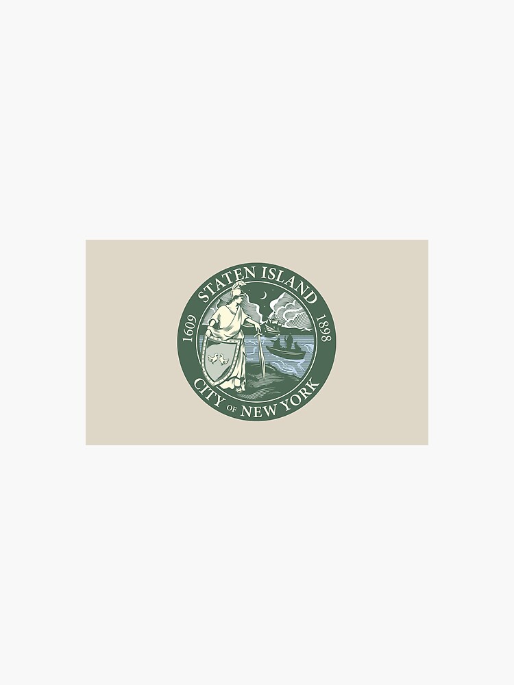 "Flag of Staten Island, NY" Sticker for Sale by PZAndrews | Redbubble