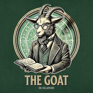 "Dr. Dillamond - Wicked GOAT Illustration with Broadway Pun" Sticker ...