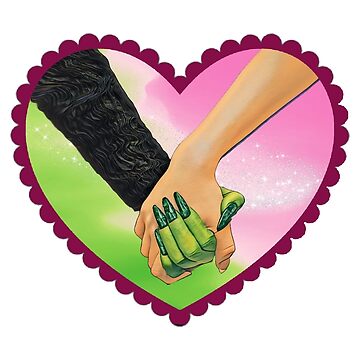 "Wicked Movie Glinda and Elphaba Hands" Sticker for Sale by baranskini ...