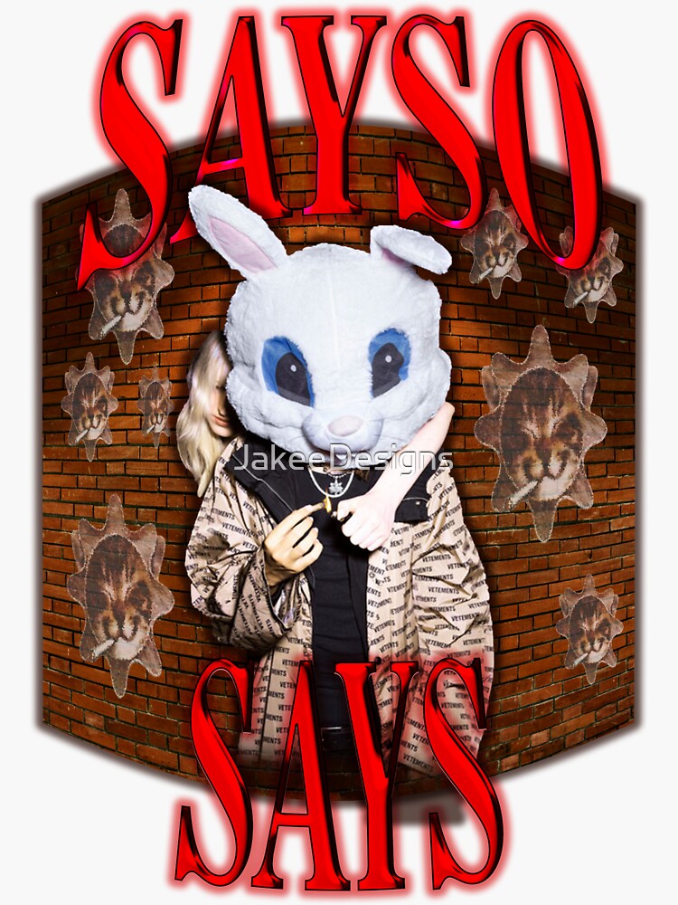 "Che Sayso Says Album Design" Sticker for Sale by JakeeDesigns | Redbubble