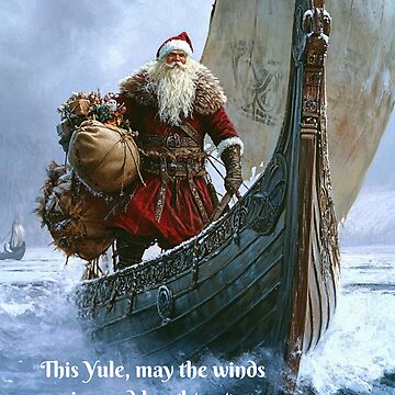 "Viking Santa Coming for Christmas" Greeting Card for Sale by ...